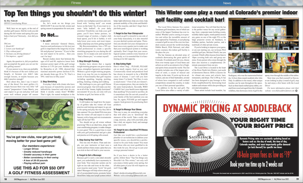 The Local Drive Featured in DIVOT Magazine - The Local Drive